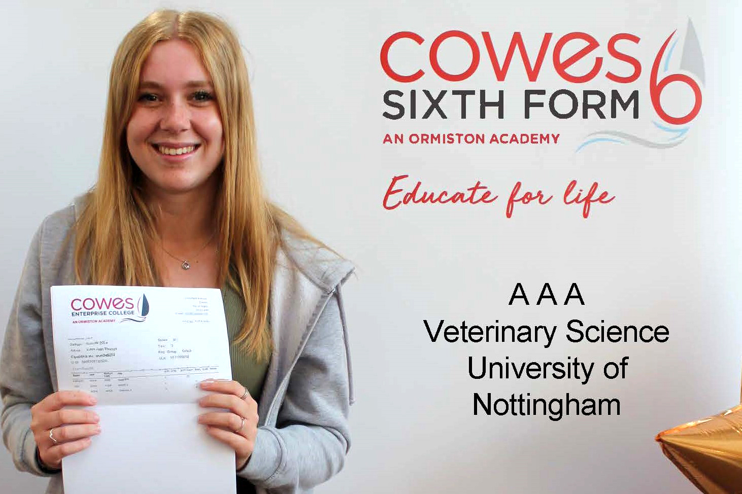 Outstanding destinations celebrated at Cowes Enterprise College ...